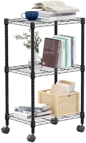 Amazon.com: MZG 3 Tier Shelf Metal Storage Shelves Wire Rack Closet ...