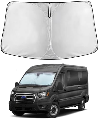 Amazon.com: EcoNour Windshield Sunshade Compatible for Ford Transit ...