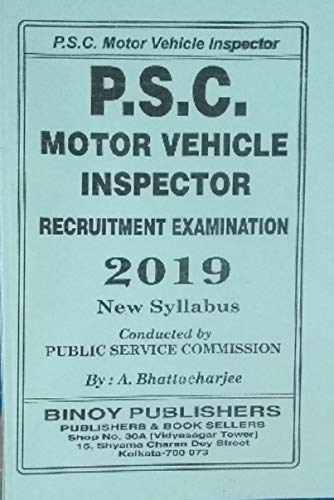 West Bengal P.S.C Motor Vehicle Inspector Recruitment Examination 2019 ...