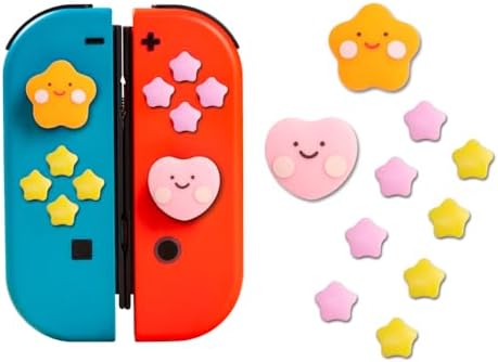 Amazon.com: GeekShare Silicone Cross D-Pad Button Caps Set Joystick ...