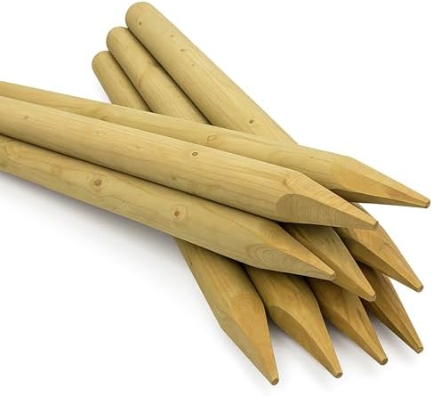 1.2 M Long Wooden Garden Stake for Plant & Tree Support (Pack of 1 ...