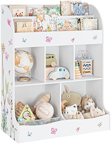 Amazon.com: Step2 Harmony Toy Storage Box, Wood and Plastic, Shelves ...