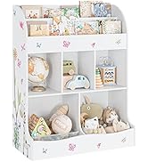 Amazon.com: BOTLOG 61.5" Kids Reading Nook with 3-Layer Bookshelf ...