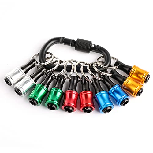 Snapklik.com : Katerk Portable Bit Holder Keychain, 10 Pcs 1/4 Inch Hex ...