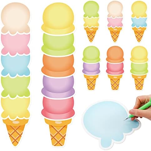 Amazon.com: Wonmon 40PCS Ice Cream Cutouts for Bulletin Board ...
