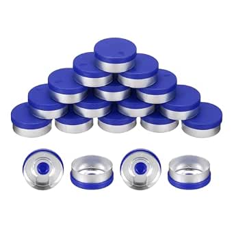 uxcell 20mm Flip Off Caps, 200PCS Burr-Free Flip Off Top Caps Seals ...