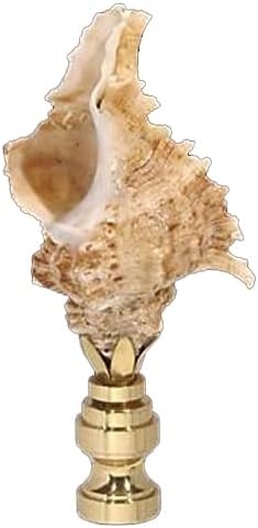 Starfish with Aagean Blue Glass Lamp Finial Antique Metal 2.25" h ...