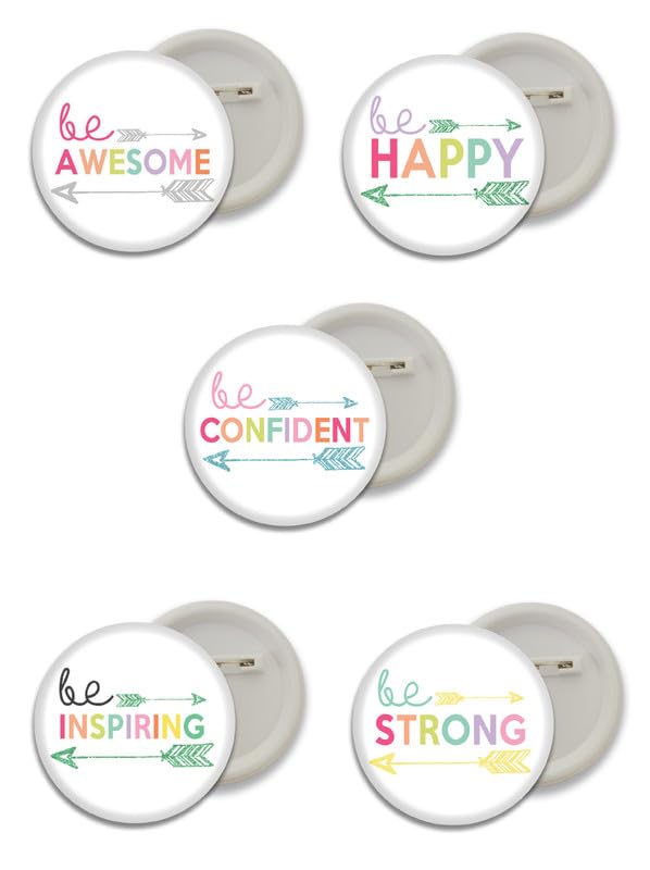 Buy D2C® Plastic Motivational Quotes Round Pin Button Badge - Perfect ...