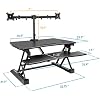 Amazon.com: Mount-It! Electric Standing Desk Converter with Dual ...