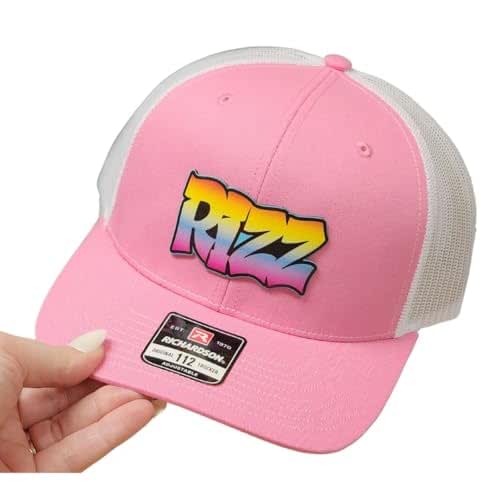 Amazon.com: RIZZ Pink Trucker Hat, Mesh Baseball Cap, Stylish Outdoor ...