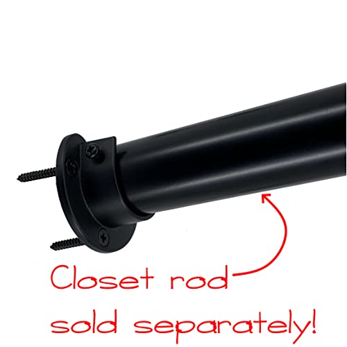 Snapklik.com : Desunia Closet Rod Support Flanges