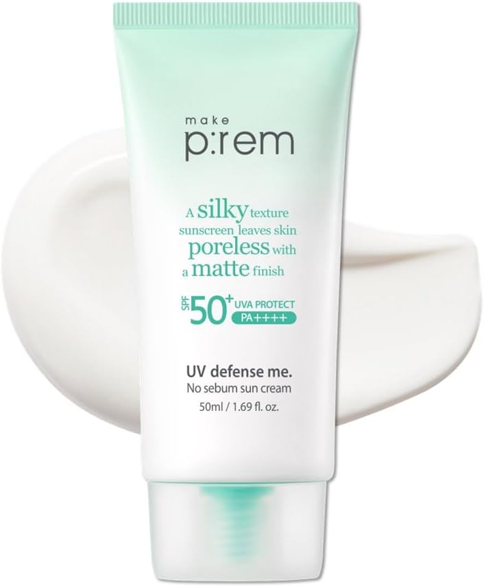 Amazon.com: MAKE P:REM Glow Beige Tone Up Sun Cream, 1.69 Fl. Oz, 50ml ...