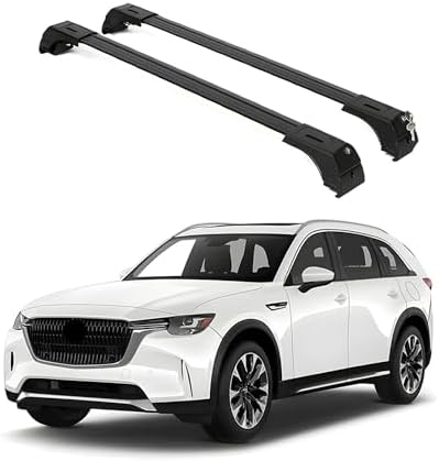 Amazon.com: Lockable Roof Racks Cross Bars for Mazda CX90 & CX-90 PHEV ...
