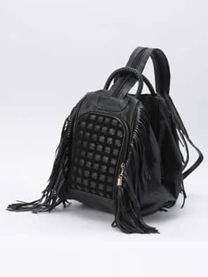 Amazon.co.jp: (アンビー) ENVYM フリンジ2WAY BAG BLACK FREE : ファッション