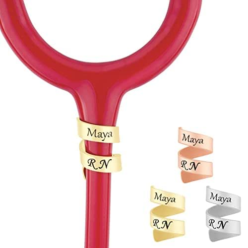 Amazon.com: Personalized Stethoscope Accessories with Name, Customized ...