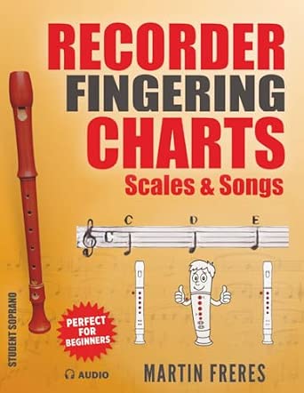 Amazon.com: Recorder Fingering Charts: Scales & Songs Perfect for ...