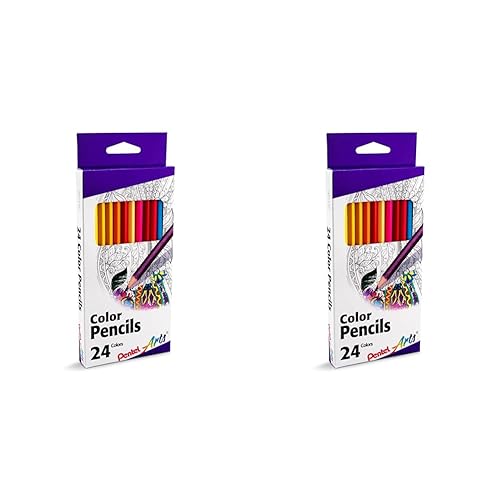 Snapklik.com : Pentel Arts Colored Pencils, Assorted Colors, Set Of 24