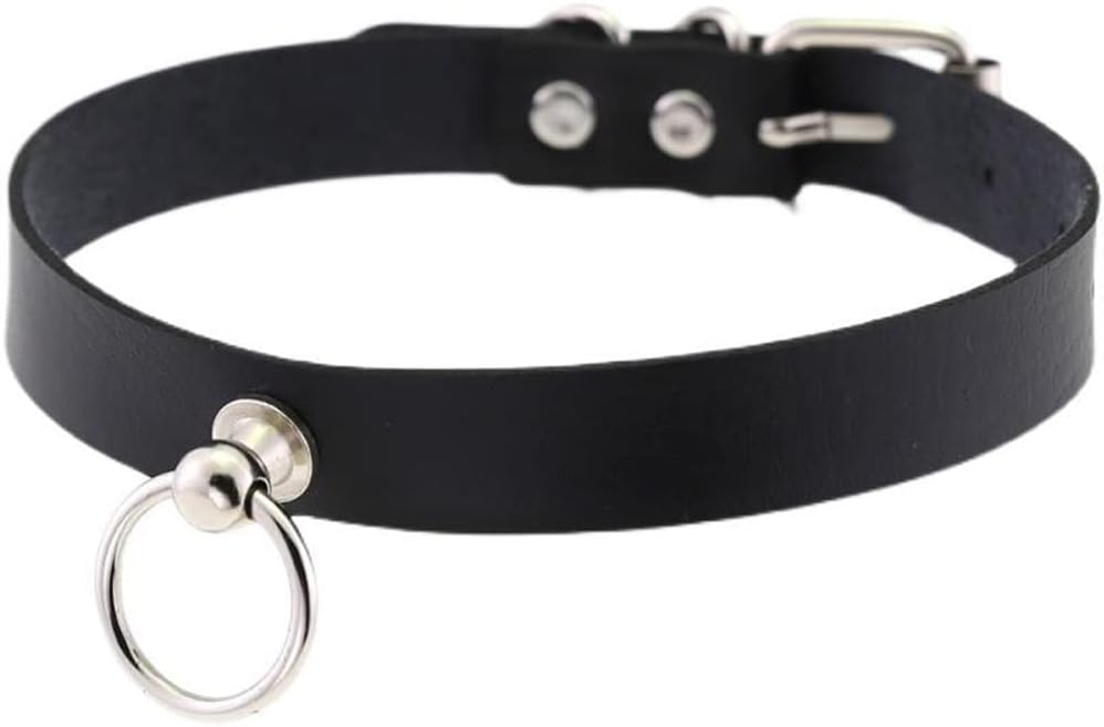 Amazon.com: Shqncoh Anime Lady Reze Choker with Pull Ring Metal Leather ...