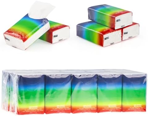 Amazon.com: 10 Pack Bulk Pocket Tissues, 3-Ply Soft Travel Tissue ...