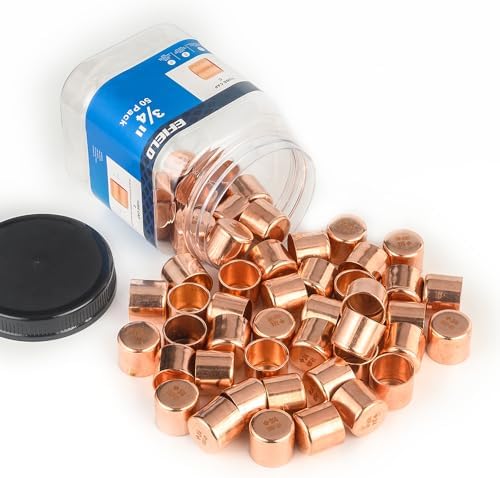 Amazon.com: Harrier Hardware Copper Pipe Fitting Caps - 10-Pack, 3/4 ...