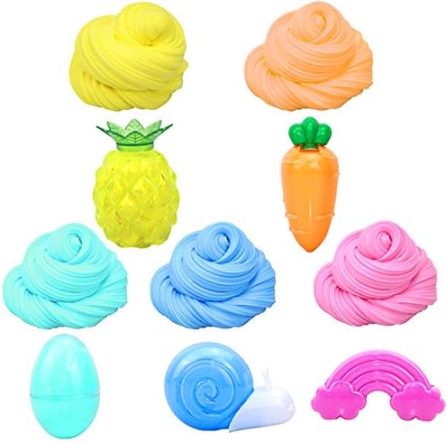 5 Pack Butter Slime Kit Putty Slime, Yellow Pineapple & Egg Slime ...