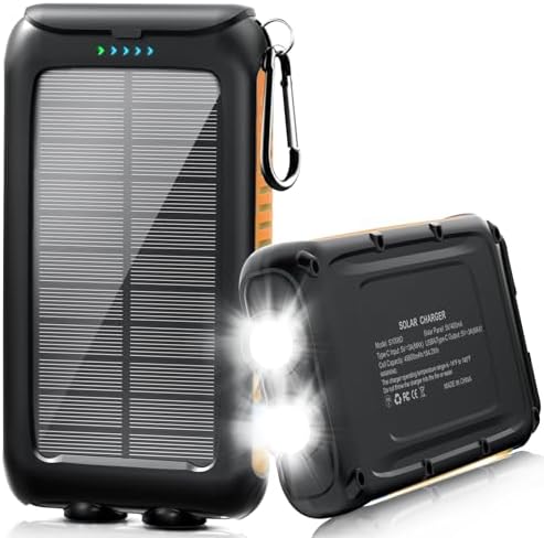 Cargador solar - Cargador solar portátil impermeable para teléfono con ...
