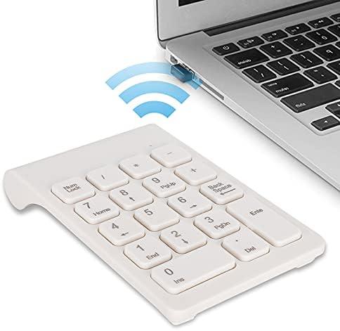 KIMISS Wireless Numeric Keypad Silver 2.4G USB Mini Keyboard Compact ...