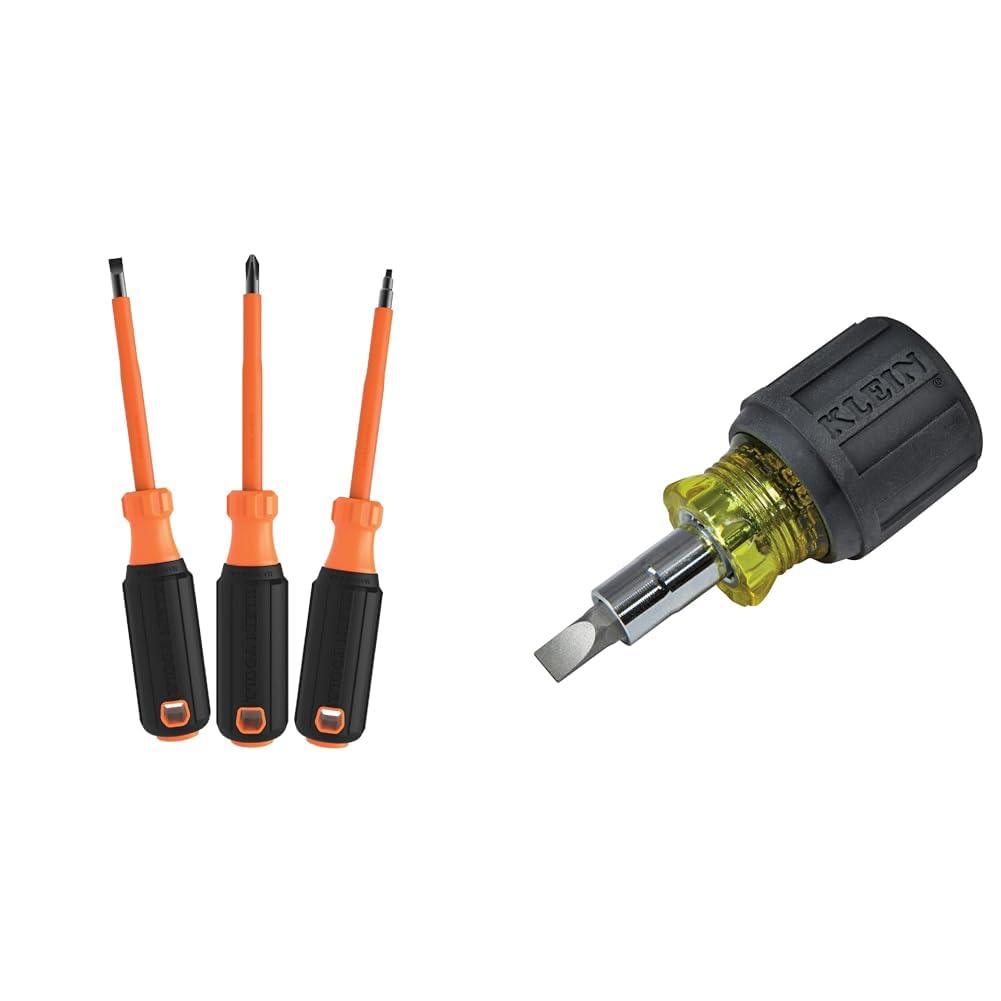 Klein Tools 85073INS Insulated Screwdriver Set features 1000V Phillips ...