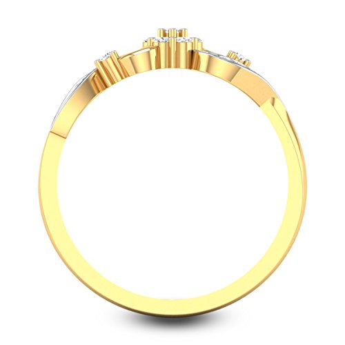 Buy Zaamor Diamonds 18k (750) Yellow Gold and Diamond Yarrow Ring at ...