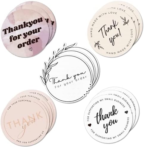 Wrap It - Mixed Pack of 50 Pcs Thank You for Your Support Round ...
