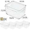 Amazon.com: ZEXALOR Clear Plastic Storage Bin with Lid, Stackable ...