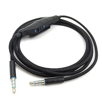 ZEZEFUFU 3.5MM Gaming Headsets Replacement Audio Cable Cord Line With ...