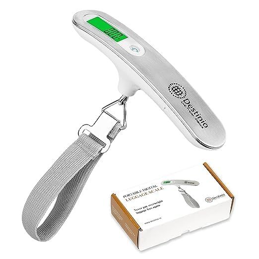 AGBO Metal Luggage Weighing Scale for Flights, Travel, Home, Shop, Gas ...