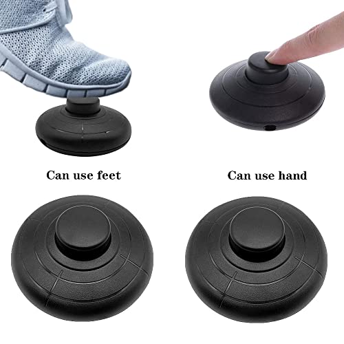 Round Foot Switch Black Lamp Foot Push Switch Standard Round Inline ...