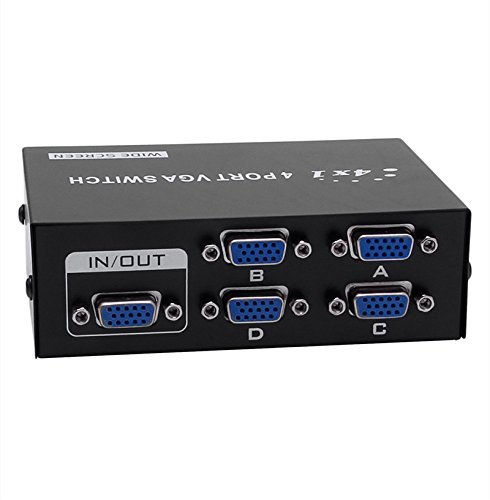 Plutofit? 4 Port Manual VGA Switch Box (4 VGA Out/1 VGA in) - 4 VGA ...