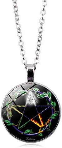 Collar con símbolo de estrella satánica oculta, símbolo de estrella ...