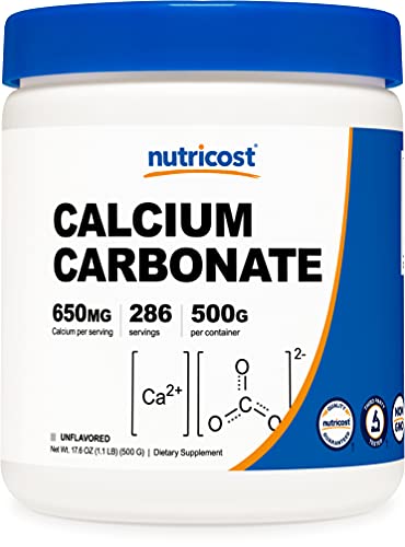 Amazon.com: Nutricost Calcium Carbonate Powder 500 Grams : Health ...