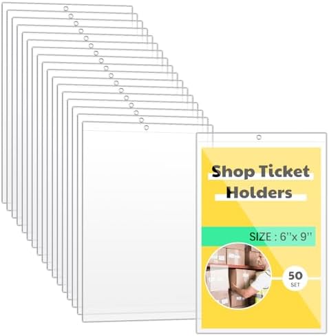 Amazon.com : Jetec Job Ticket Holders 6 x 9 Inches Shop Ticket Holders ...