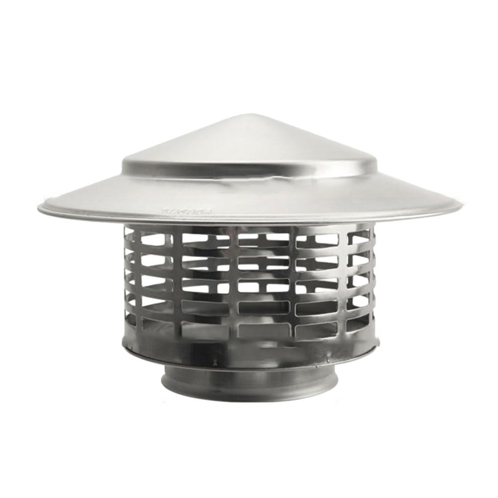 Chimney Cowl Bird Guard, Stainless Steel, Flue Pipe Cover Cap, Vent Top ...