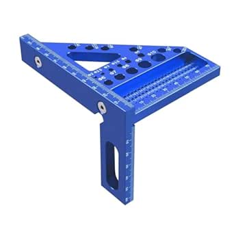 Protractor Aluminum Triangle Ruler 3D Multi Angle 45/90 Degree Layout ...