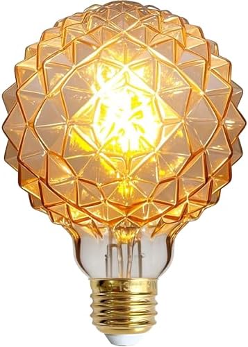 TIANFAN Vintage Led Bulb G95 Golden Tint 4W 110-130V E26 Edison Classic ...
