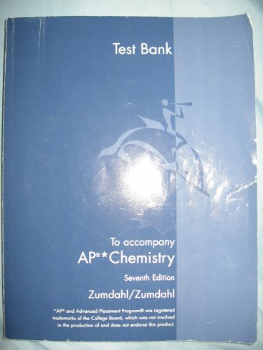 Test Bank to accompany AP Chemistry: Zumdahl/Zumdahl: Amazon.com: Books