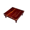Woody Furniture Solid Sheesham Wood Pooja Chowki for Home Temple ...