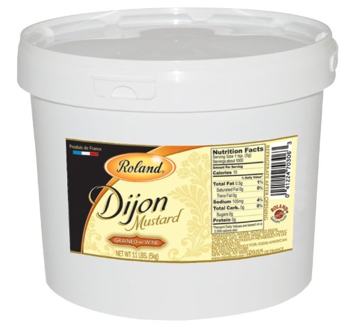 Amazon.com: Roland Grained Dijon Mustard, 11-Pound Plastic Pail ...