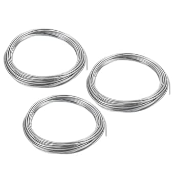 Amazon.com: PATIKIL 99.99% High Purity Zinc Wire, 3 Rolls 15 Gauge Pure ...