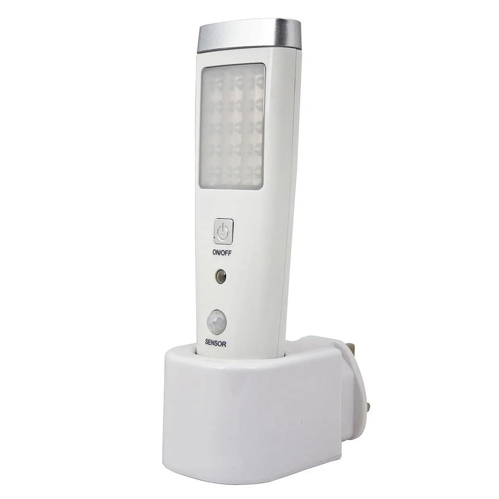 Rechargeable 2 in 1 LED Light Emergency Light Plug in Power Failure ...