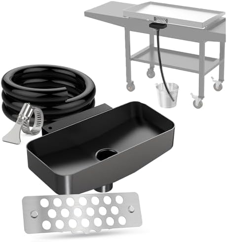 Amazon.com: Rear Grease Drainage System for Blackstone Griddle ...