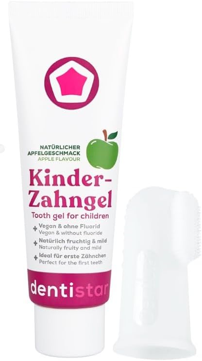 dentistar 2-in-1 Oral Care Set for Babies from 6 Months - 40 ml Apple ...