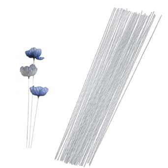 Amazon.com: Floral Wire Stems, 18 Gauge 16 inch Paper Wrapped Wire for ...