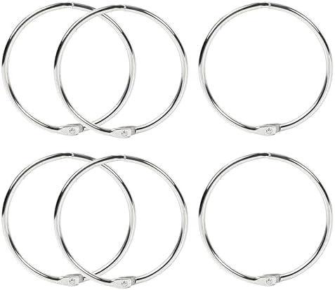 Amazon.com : uxcell 6 Pieces Loose Leaf Binder Rings 2 Inches Inner Dia ...